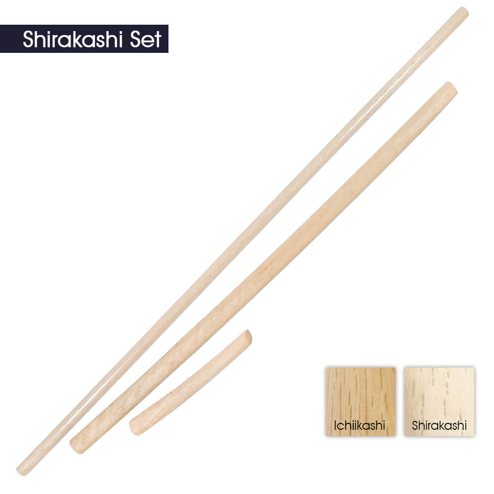 Set Armes Aikido Iwama Ryu - Bokken Jo & Tanto Set