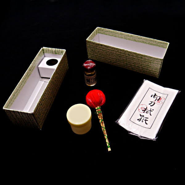 Kit de Maintenance Iaito/Shinken - Avec Huile, Uchiko & Nuguigami